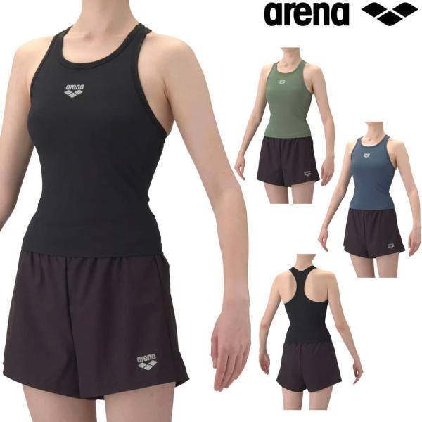 アリーナ ARENA フィットネス水着 レディース リブニット フィットネスセパレート Yバック ミドルレッグ 差し込みパッド パッド付き 2026年春夏モデル AS6SWF49L