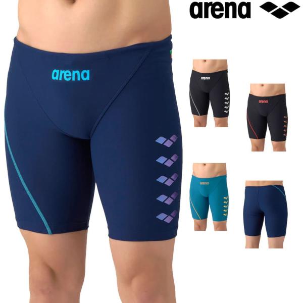 アリーナ ARENA 競泳水着 練習用水着 メンズ タフスーツ タフスキンE トレーニングスパッツ ハーフレッグ 競泳練習水着 2026年春夏モデル AS6SWM08M