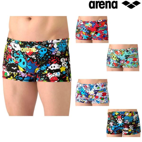 アリーナ ARENA 競泳水着 練習用水着 メンズ タフスーツ アリーナくん タフスキンEP トレーニングスパッツ ショートレッグ 競泳練習水着 2026年春夏モデル AS6SWM27M