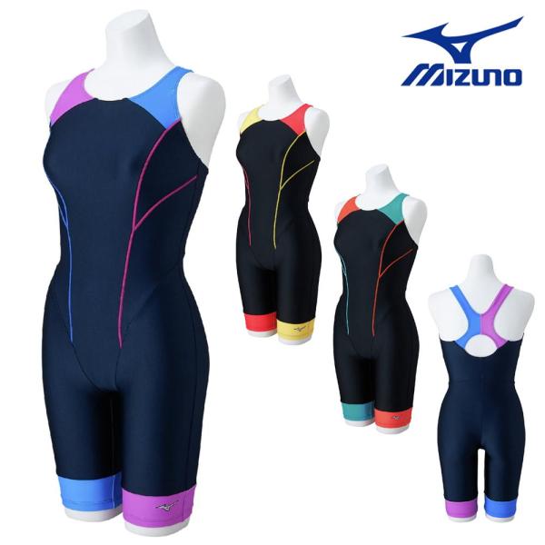 ミズノ MIZUNO フィットネス水着 レディース Stroke ONE オールインワン パッド付き 2025年秋冬モデル N2JGC363