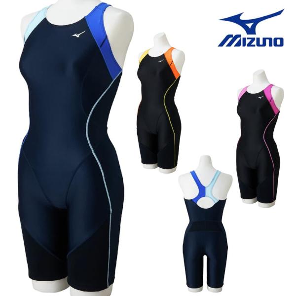ミズノ MIZUNO フィットネス水着 レディース EZ SWIMオールインワン パッド付き 2026年春夏モデル N2JGD325