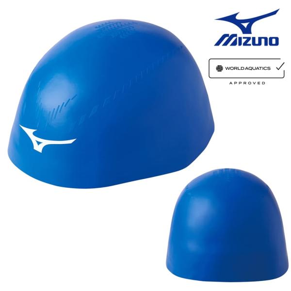 ミズノ MIZUNO 水泳 レーシングシリコンキャップ GX・SONIC RC + 競泳 大会 スイムキャップ 2023年秋冬モデル N2JWA500