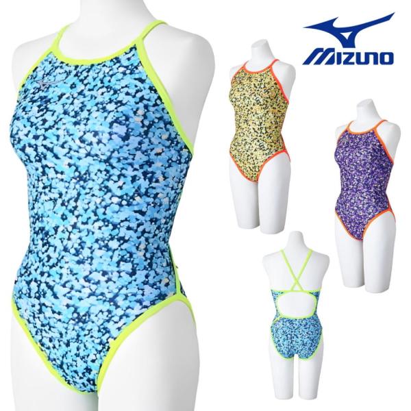 ミズノ MIZUNO 競泳水着 練習用水着 レディース エクサースーツ ミディアムカット EXER SUITS U-Fit Ri Collection 池江璃花子 競泳練習水着 2025年春夏モデル N2MAC769