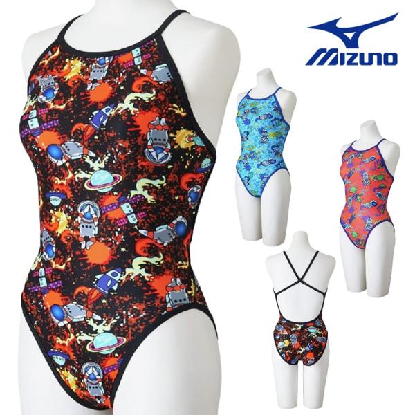 ミズノ MIZUNO 競泳水着 練習用水着 レディース エクサースーツ ミディアムカット EXER SUITS U-Fit 競泳練習水着 Ri collection  池江璃花子 2026年春夏モデル N2MAD265