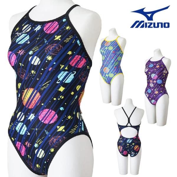 ミズノ MIZUNO 競泳水着 練習用水着 レディース エクサースーツ ミディアムカット EXER SUITS U-Fit 競泳練習水着 Ri collection 池江璃花子 2026年春夏モデル N2MAD266