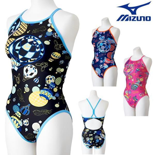 ミズノ MIZUNO 競泳水着 練習用水着 レディース エクサースーツ ミディアムカット EXER SUITS U-Fit 競泳練習水着 Ri Collection 池江璃花子 2026年春夏モデル N2MAD766