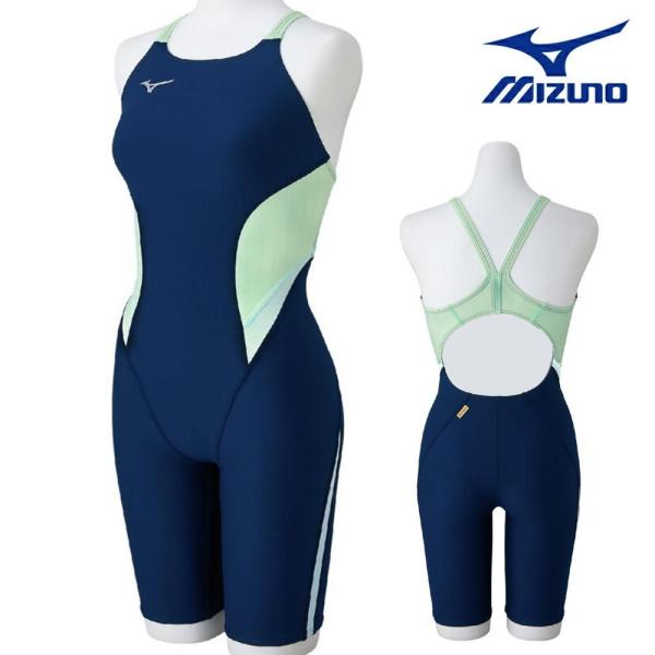 ミズノ MIZUNO 競泳水着 練習用水着 レディース エクサースーツ ハーフスーツ オールインワン EXER SUITS U-Fit 競泳練習水着 N2MGB764