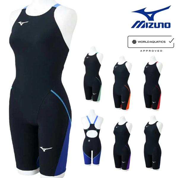 ミズノ MIZUNO 競泳水着 レディース WA承認モデル GX・SONIC LITE ハーフスーツ オールインワン 2025年春夏モデル N2MGC211 fina マーク あり