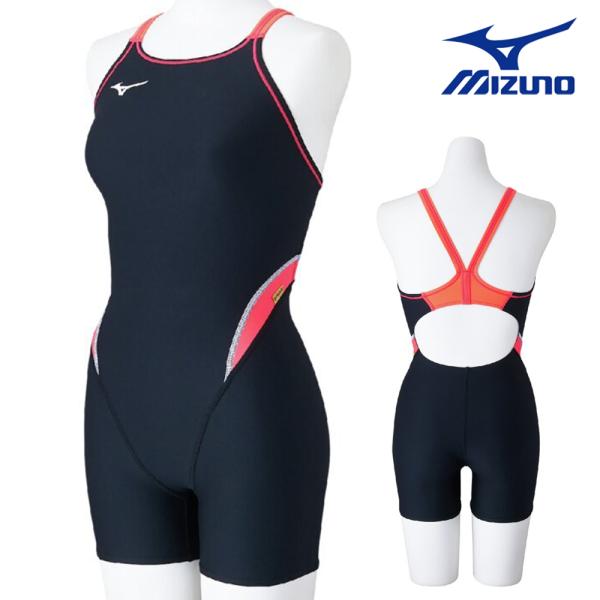 ミズノ MIZUNO 競泳水着 練習用水着 レディース エクサースーツ ミディアムハーフスーツ EXER SUITS U-Fit 競泳練習水着 N2MGC264