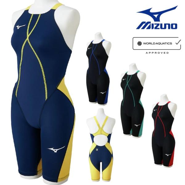 ミズノ MIZUNO 競泳水着 レディース WA承認モデル GX・SONIC DUAL ハーフスーツ 2026年春夏モデル N2MGD215 fina マーク あり
