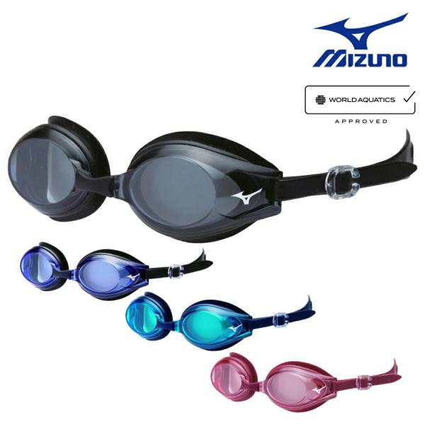 ミズノ MIZUNO 水泳 フィットネスゴーグル クッション付き WA承認モデル くもり止め 競泳 2025年春夏モデル N3JEC610 FINA承認