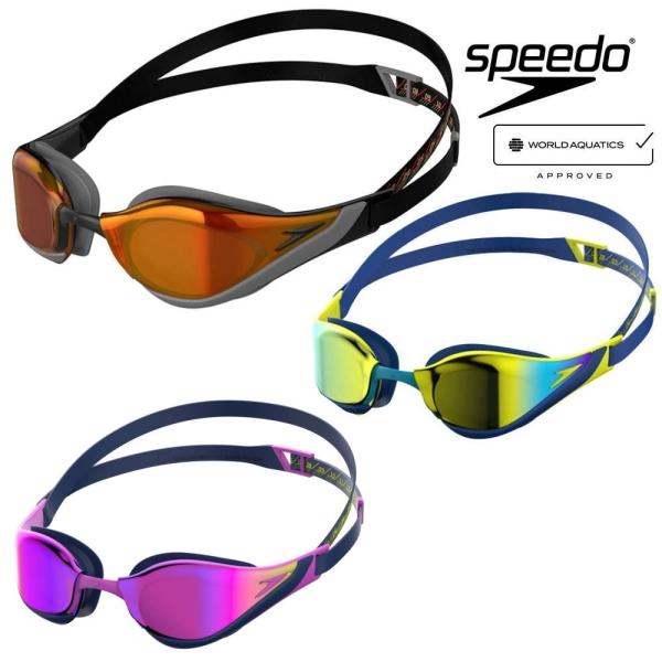 ミラーゴーグル 水泳 スピード SPEEDO ファストスキンピュアフォーカスミラー Fastskin Pure Focus Mirror FINA承認 WA承認モデル スイミング レーシング 競泳 アジアンフィット SE01951-4