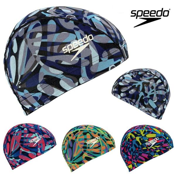 スピード SPEEDO 水泳 シーフラワーメッシュキャップ スイムキャップ 水泳小物 2023年秋冬モデル SE12354