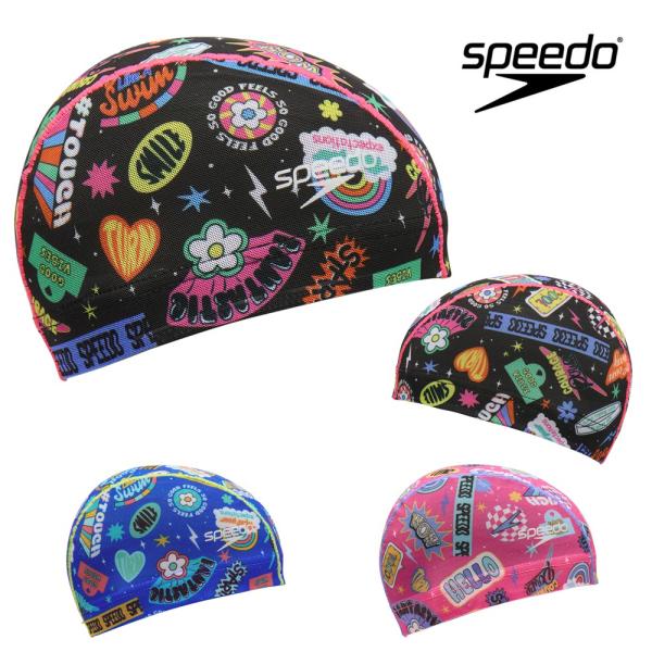 スピード SPEEDO 水泳 カラフルアイコンズメッシュキャップ スイムキャップ 水泳小物 2026年秋冬モデル SE12656