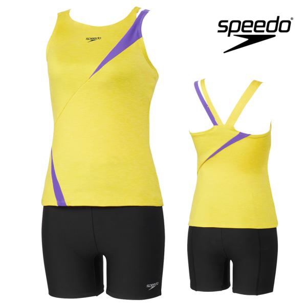 スピード SPEEDO フィットネス水着 レディース ディアゴナプロセパレーツ Heather Stretch Pro パッド付き SFW22560