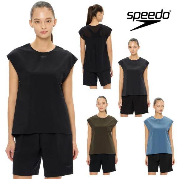 スピード SPEEDO フィットネス水着 レディース エアパエム エアパM 差し込みパッド パッド付き Soft and Stretch Taffeta プールエクササイズ 2026年春夏モデル SFW22611