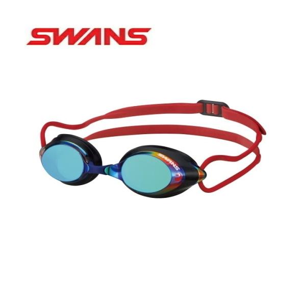 水泳ゴーグル SRX-MPAF-EMSK SWANS(スワンズ) クッション付きスイムゴーグルSRX(ミラータイプ)PREMIUM ANTI-FOG FINA承認モデル/選手向き/スイミング