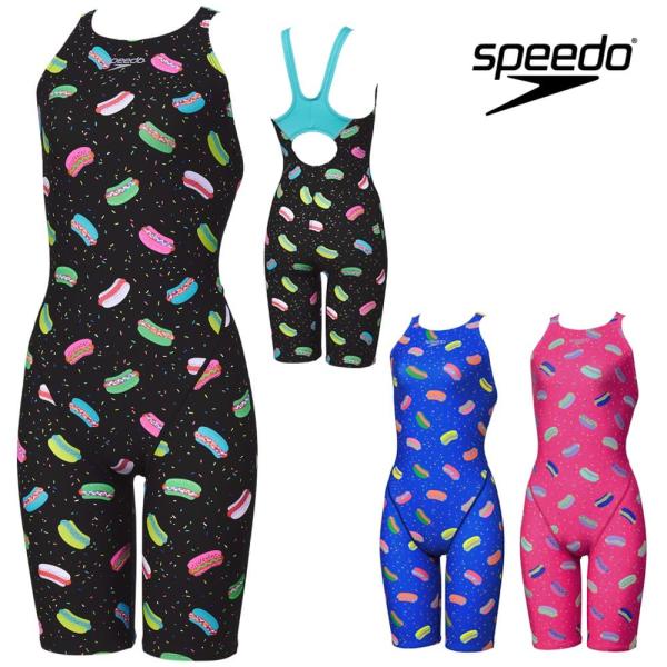 スピード SPEEDO 競泳水着 練習用水着 レディース ホットドッグターンズミニオープンバックニースキン オールインワン ENDURANCE ECO 競泳練習水着 2026年春夏モデル STW12604