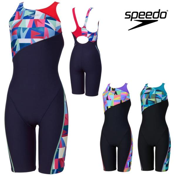 スピード SPEEDO 競泳水着 練習用水着 レディース ブーングリッドターンズニースキン オールインワン ENDURANCE ECO 競泳練習水着 2026年春夏モデル STW12605