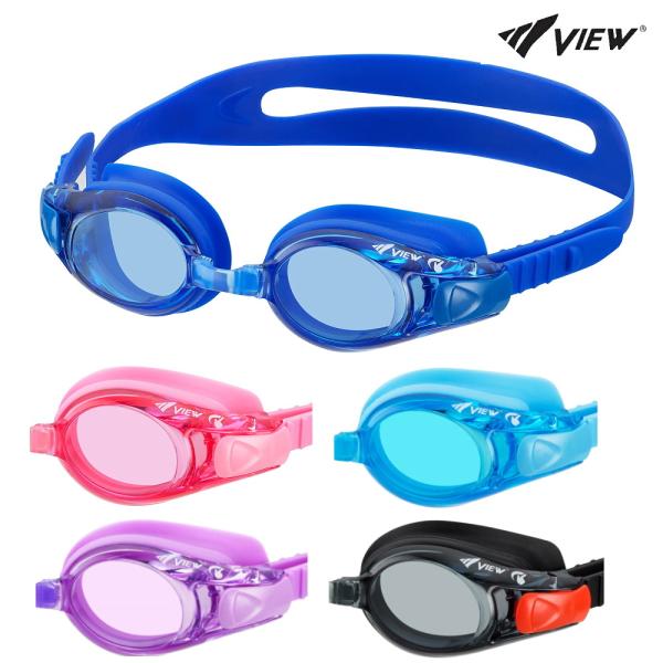 スイムゴーグル VIEW ビュー クッション付き スイミングゴーグル ジュニア クリアタイプ V780JSA