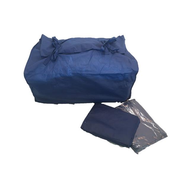 ■材質・本体：不織布（紺）　60g/m2・バンド：不織布（紺）　60g/m2