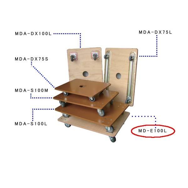 アサヒオリジナルの平板台車。引越し作業の必需品。輸送力と気配りを実現します。積載荷重：約250kg車輪径：100Φ車輪タイプ：ノーマル全高：148mm板寸法：厚18mm×900mm×600mm（輸入板）丸穴自重：約10.0kg※こちらの商品...
