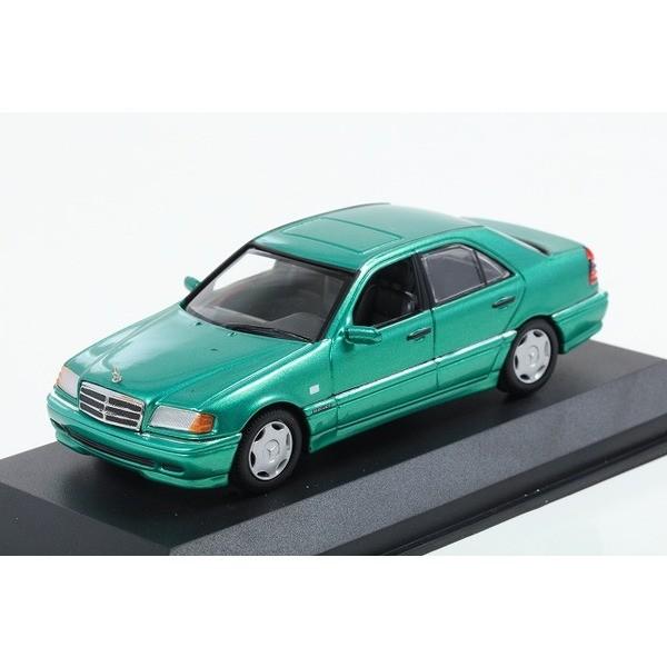 <p>メーカー：MINICHAMPS<br>スケール：1/43<br>材質：ダイキャスト<br>商品名：メルセデス ベンツ C-クラス 1997 グリーンメタリック ※MAXICHAMPSシリ...