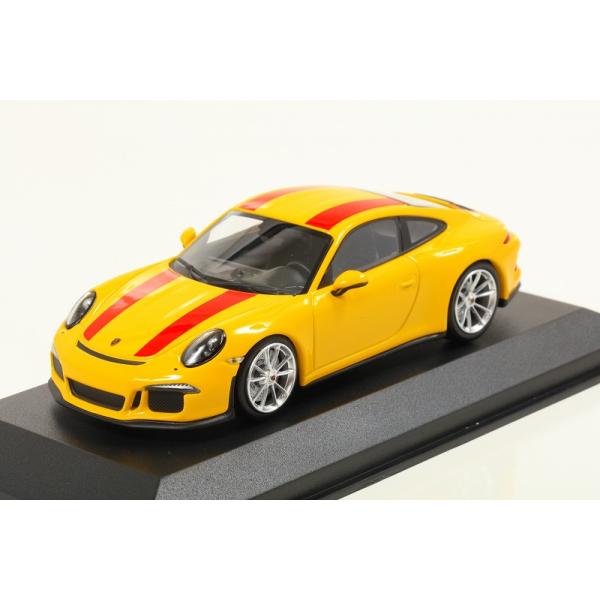 商品名：MINICHAMPS 1/43 ポルシェ 911 R 2016 イエロー ※MAXICHAMPSシリーズ<br>商品番号：940066221<br>JAN：4012138169982