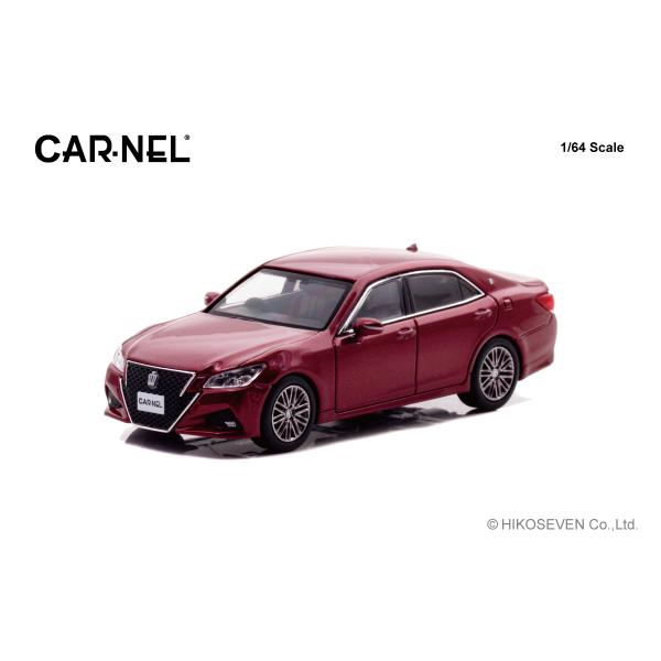 CARNEL 1/64 トヨタ クラウン アスリート S Japan Color Selection package　2015 紅 Rich Red Crystal Shine Glass Flake　限定499台ピンクのクラウンが設定され...