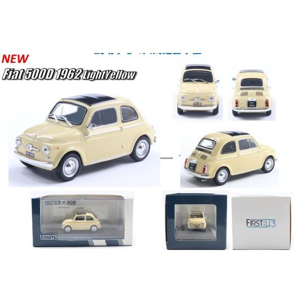 商品名：FIRST43 1/43 フィアット 500Ｄ 1962 ライトイエローブランド：FIRST43商品番号：4950JAN：4907981689032