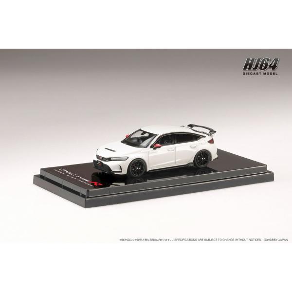 商品名：HJ64 1/64 Honda CIVIC TYPE R (FL5) RACING BLACK Package / 純正オプションパーツ装着車 チャンピオンシップホワイトブランド：HobbyJapan商品番号：3740JAN：498...