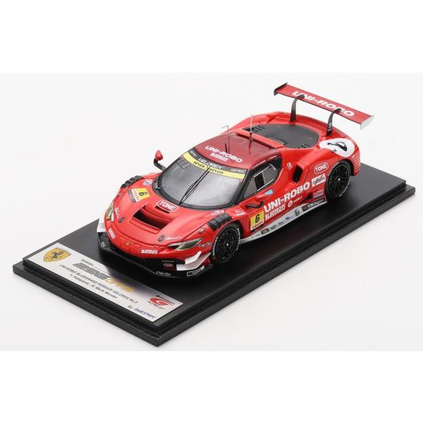 商品名：LOOKSMART 1/43 Ferrari 296 GT3 UNI-ROBO BLUEGRASS FERRARI VELOREX No.6 GT300 Super GT 2025 Y. Katayama ? R. Mehri Mu...