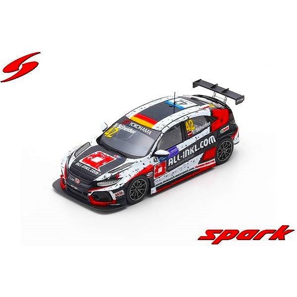 商品名：[Spark] 1/43 Honda Civic Type R TCR No.42 2nd Race 2 WTCR Macau Guia Race 2018 T.Scheider Limited 300<br>商品番号：...