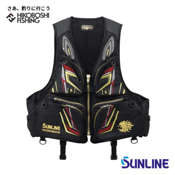 収納力抜群の磯釣り向けフローティングベスト●胴衣調整にATOPリールノブレイシングシステム（ATOP reel knob lacing system)を採用●左右の脇腹に装着されたダイヤルを前方（お腹側）に回すと締まり、後方（背中側）に回す...