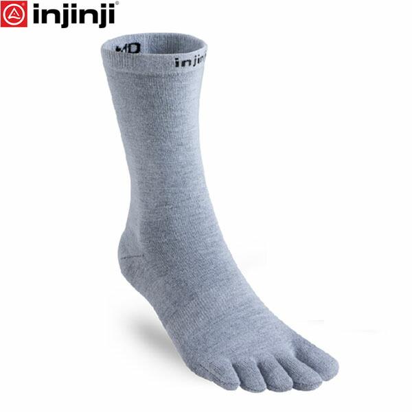 injinji インジンジ ライナークルー グレー（GY）  5本指ソックス 靴下 アウトドア クールマックス 極薄 060270 INJ060270GYサイズ※目安となります S M L