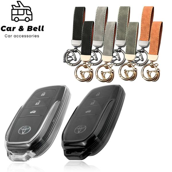 スマートキーケース トヨタ TOYOTA 90系 ヴォクシー ノア NOAH VOXY 40系 アルファード ヴェルファイア  透明 キーカバー カーアンドベル KAN001994ケースカラー(CKY0042) A．クリア B．クリアブラッ...