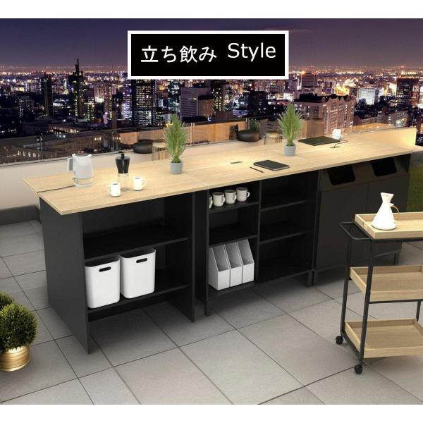 オフィスの休憩室やリフレッシュスペース、マグネットスペースにおしゃれなカフェコーナーを手軽に構築できる、カフェ風デザインのシリーズ。オフィスに手軽にドリンクバーを設置できるカフェステーションカウンターと、組み合わせレイアウトにも適した実用性...