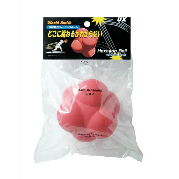 イレギュラーボール■カラー：レッド■素材：ラバー■寸法：φ100mm■重量：約165g■原産国：台湾検索ワード：トレーニング用品 トレーニンググッズ キャッチング練習 ホッピングボール 自主練習 練習ボール