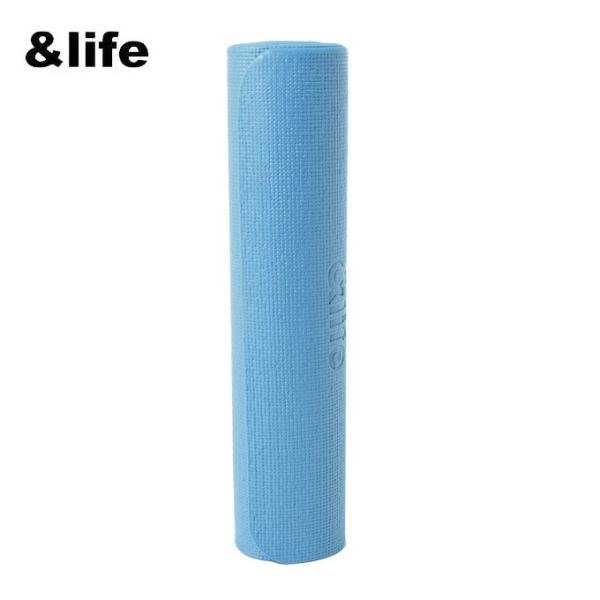 おうちDEできる。スキマ時間に簡単トレーニング■カラー：BL■寸法：61cm×173cm■厚さ：8mm■素材：PVC■原産国：中国検索ワード：フィットネス器具 ストレッチマット エクササイズマット トレーニング器具 フィットネス