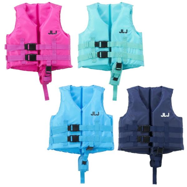 初期浮力は国土交通省が設けた浮力と同等。JLJ（ジャパンライフジャケット協会）のロゴ入り ■カラー：BL、NV、PK、TQ■サイズ：S ( 身幅/40cm、着（身）丈/41cm、肩幅/7cm )M ( 身幅/42cm、着（身）丈/44cm、...