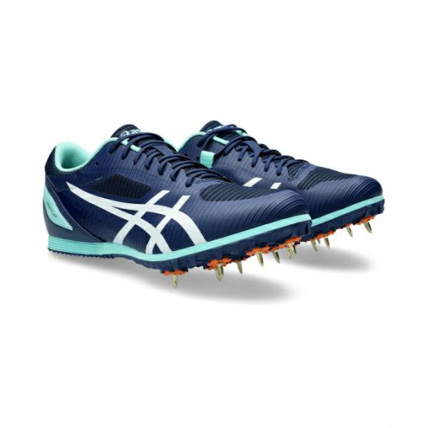 ■カラー：BL/WH■サイズ：23.0cm〜28.0cm■幅/ラスト：STANDARD■素材：アッパー/合成繊維、人工皮革アウターソール/合成底インナーソール/合成樹脂(EVA)、固定式スパイク/金属製(鉄)アンツーカー用 12mm/取り替...