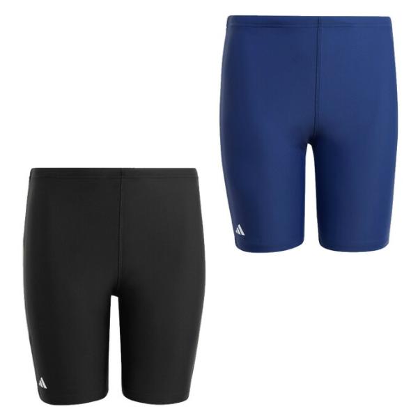 長持ちするスイムファブリックが、通常のトレーニング時間を快適でサポート力のあるフィット感でサポート■カラー：BK IQ3938( ブラック )、NV IQ3937( ダークブルー )■サイズ：110、120、130、140、150、160、...