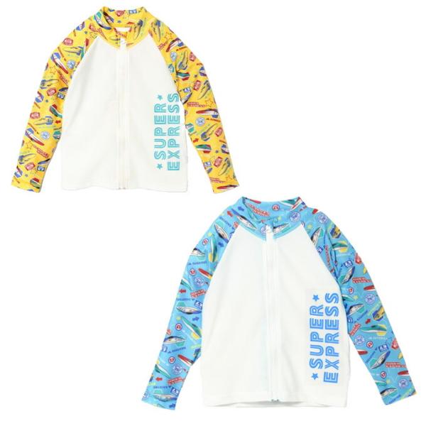 ■カラー：YL、SAX■サイズ：110cm、120cm■素材：ポリエステル85%、ポリウレタン15%■原産国：中国■特徴：UVカット率90%以上。ラッシュガード。運動に適したぴったりタイプ。水中使用にオススメです。海、プール、川遊び検索ワー...