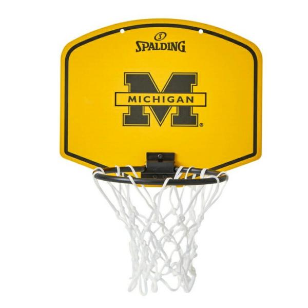 MICHIGANのアイコンロゴを中央に配置した、MICHIGANカラーのマイクロミニ。壁やドアに取り付けて、家の中でバスケ気分が味わえます。付属しているボールは柔らかいので、子供から大人までご自宅で気軽にバスケを楽しめます。■カラー：イエロ...