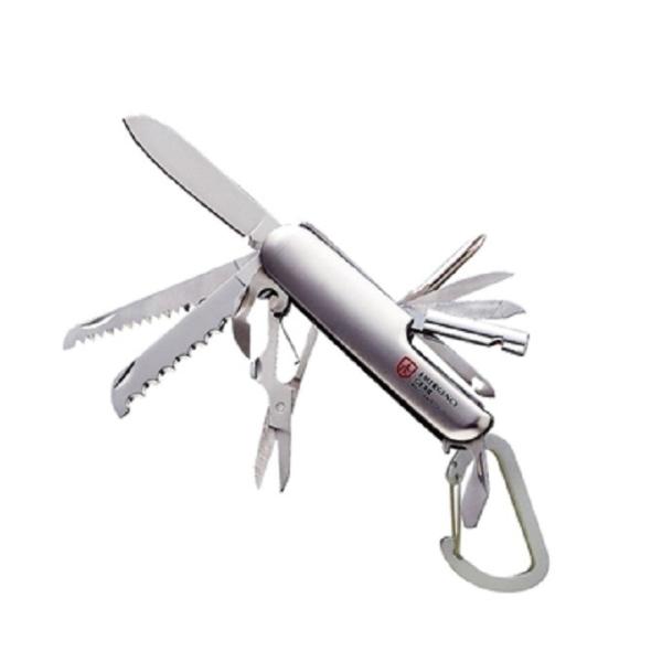 作業用・アウトドアに活躍[クライシス]シリーズは、キーホルダーとして日常携帯できる緊急用ツールとして、また作業用、アウトドアとしても活躍するツールを内臓した多機能ツールです。ナイフは全種類刃研ぎ済。■陳列サイズ：約H200×W90×D15m...