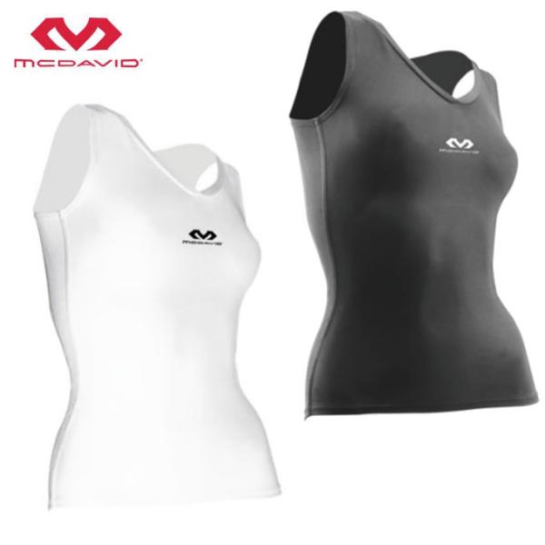 女性の身体にフィットするコンプレッションタンクトップユニフォームからの露出を抑える深めのVネック腕の動きを妨げない細めの肩紐デザインhDc機能搭載(劣化しない吸汗・速乾機能)ブラカップなしUVカット99%以上■カラー：ブラック(BK),ホワ...