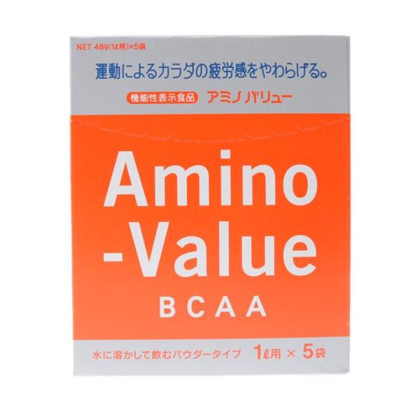 1袋（1L用）にBCAAを8000mg含有。持ち運びに便利なパウダータイプ。■内容量：1袋（48g）×5■名称：粉末清涼飲料■原材料名：果糖（フィンランド製造）、砂糖、食塩／酸味料、ロイシン、イソロイシン、バリン、アルギニン、甘味料（スクラ...