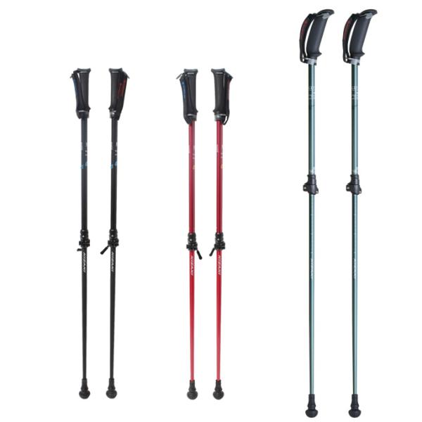 ■カラー：BK、RD、KH■サイズ：85-105cm、90-115cm■素材：アルミ合金■原産国：日本検索ワード：登山 トレッキング トレッキングポール  杖 つえ