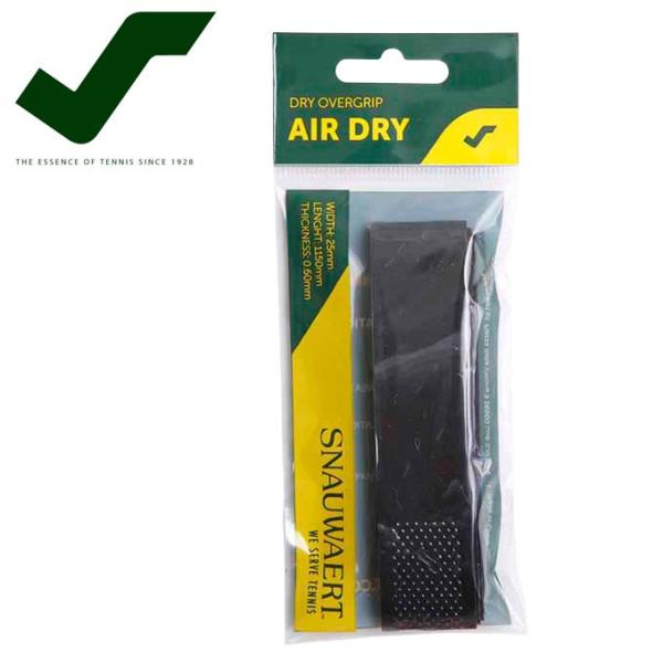表面に凸凹ディンプル加工を施したセミドライタイプのオーバーグリップ。 ディンプル加工により、手のひらとグリップ表面に空気が循環し通常よりも短時間で乾いてくれるセミドライタイプ■カラー：BK(ブラック)■サイズ：0.60mm(厚)×1,150...