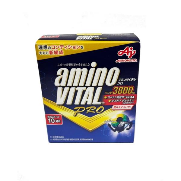■内容量：スティック10本入り箱：44g（4.4g×10本）■原材料名：【アミノバイタルプロ BCAA アミノ酸の原材料】還元麦芽糖／ロイシン、グルタミン、リジン、バリン、イソロイシン、スレオニン、シスチン、酸味料、フェニルアラニン、ショ糖...